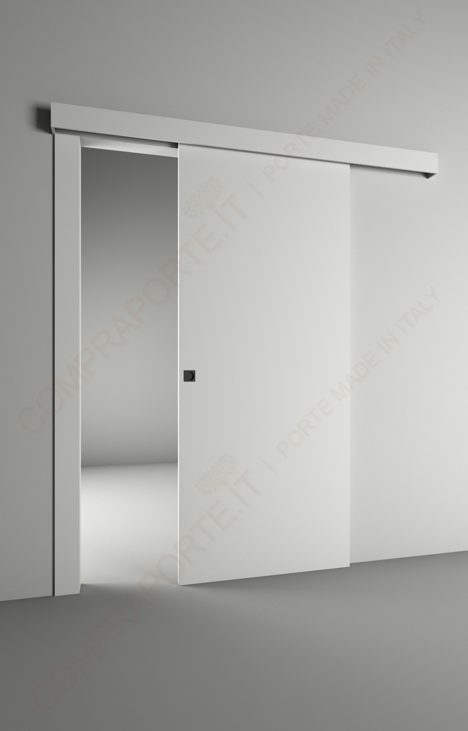 Porta a vetro mod.110 V - Bianca - Compraporte.it